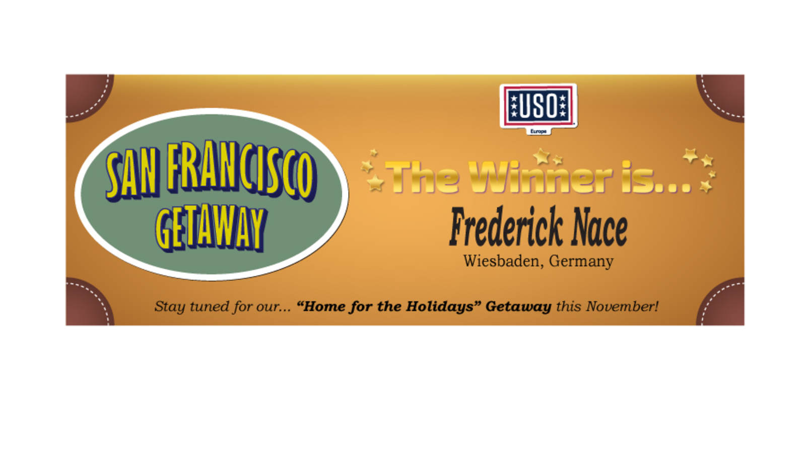 San Francisco Getaway • USO Europe, Middle East, and Africa